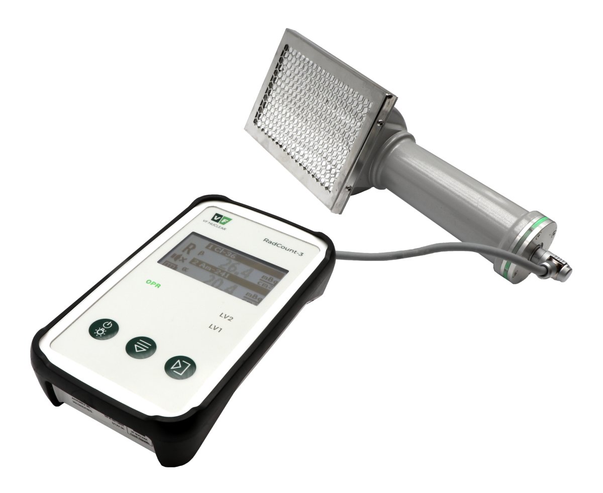 Portable Surface Contamination Monitor – RadCount-3 + SFP-100 ...